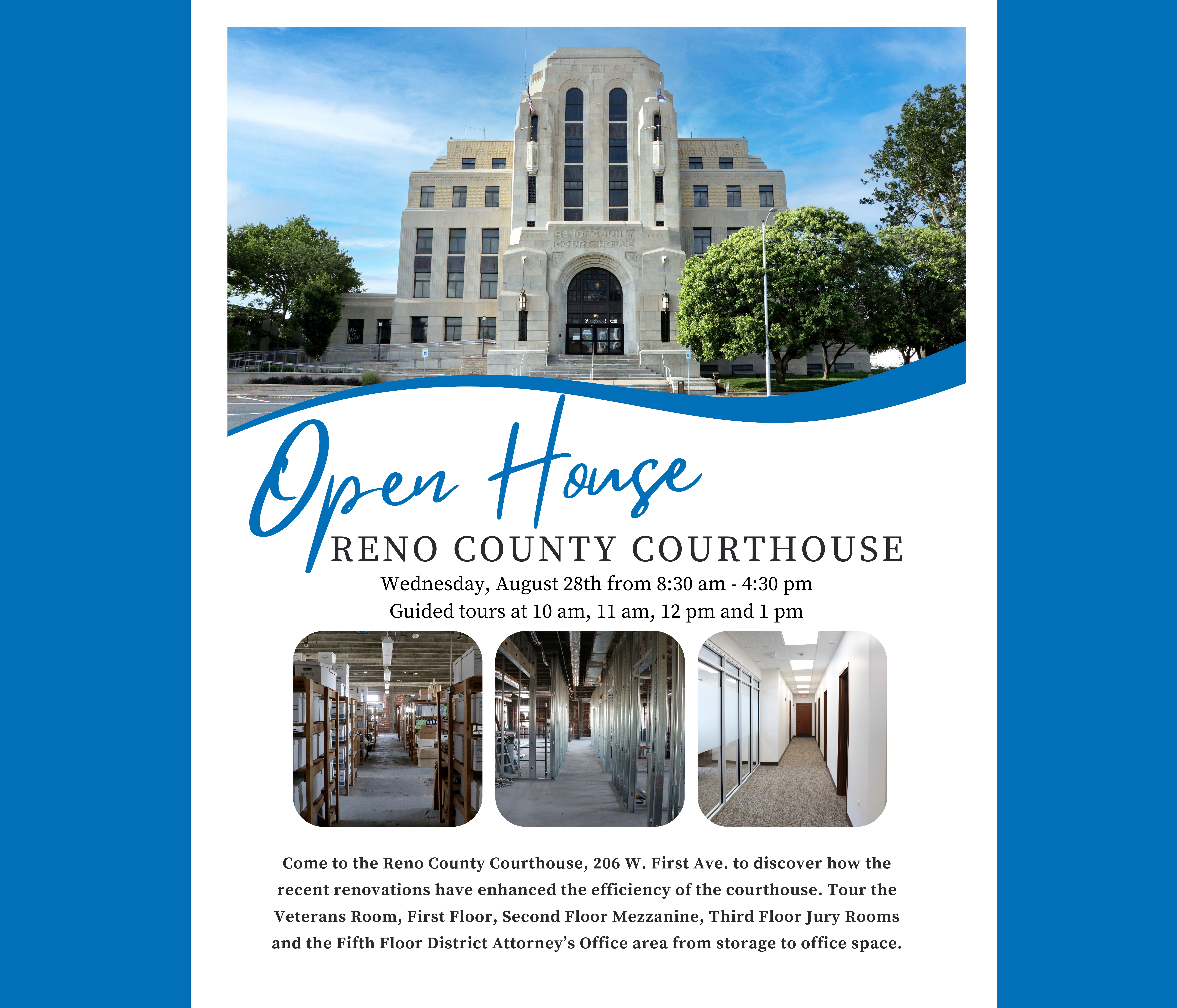 Open House at the Historic Reno County Courthouse - Reno County, Kansas ...